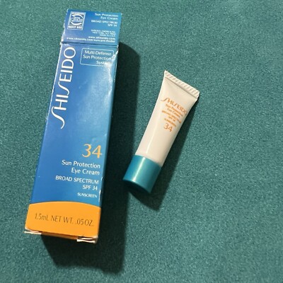 SHISEIDO SUN PROTECTION EYE CREAM SPF 34 SUNSCREEN .05 OZ BOXED | eBay