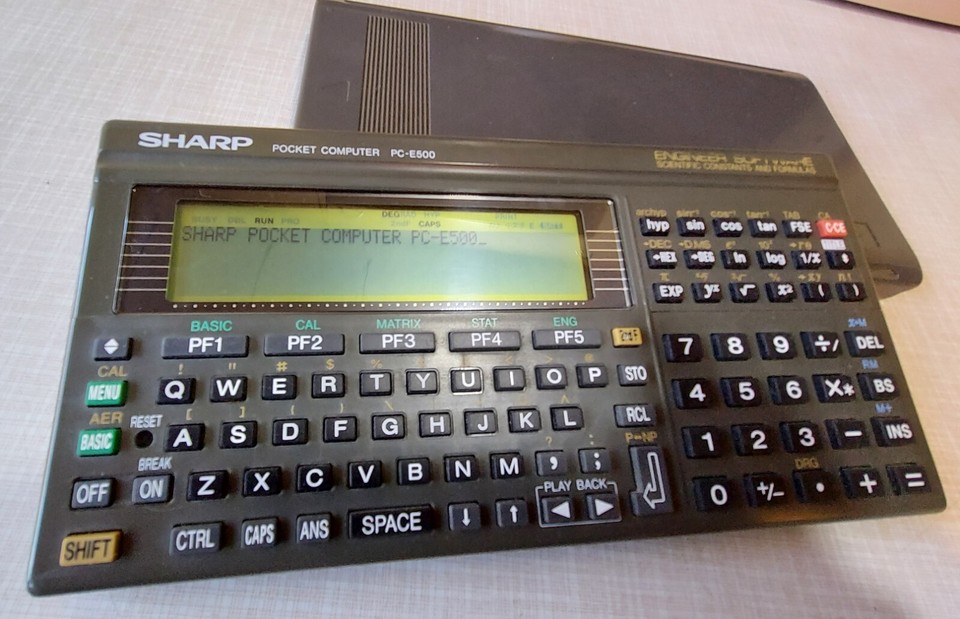 🧮 Vintage SHARP PC-E500 POCKET COMPUTER | eBay