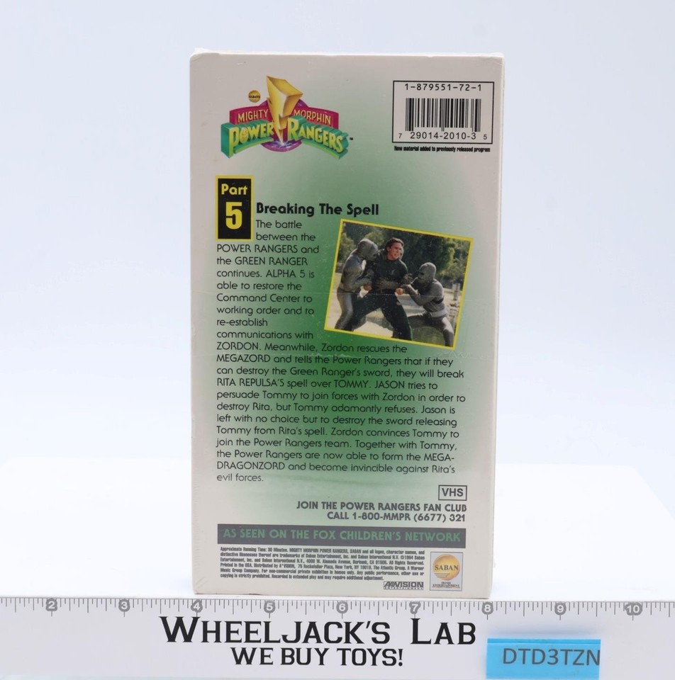 Power Rangers Green with Evil Part 5 Breaking the Spell 1994 VHS Tape ...