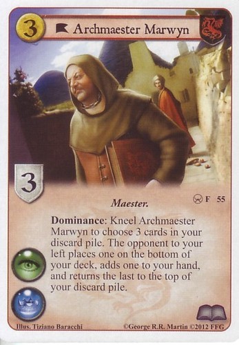 3 x Archmaester Marwyn AGoT LCG 1.0 Game of Thrones Chasing Dragons 55 ...
