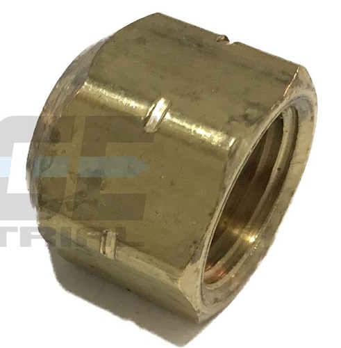 BRASS END CAP 3/8 FEMALE NPT PIPE FITTING AIR FUEL WATER RECEIVE (1 ...