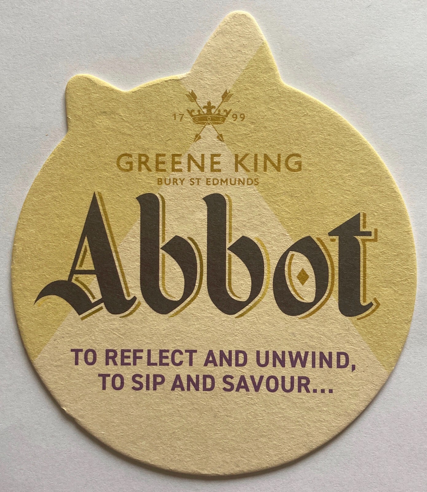 Greene King Abbot Ale beer mat - from UK (ref #288) | eBay UK