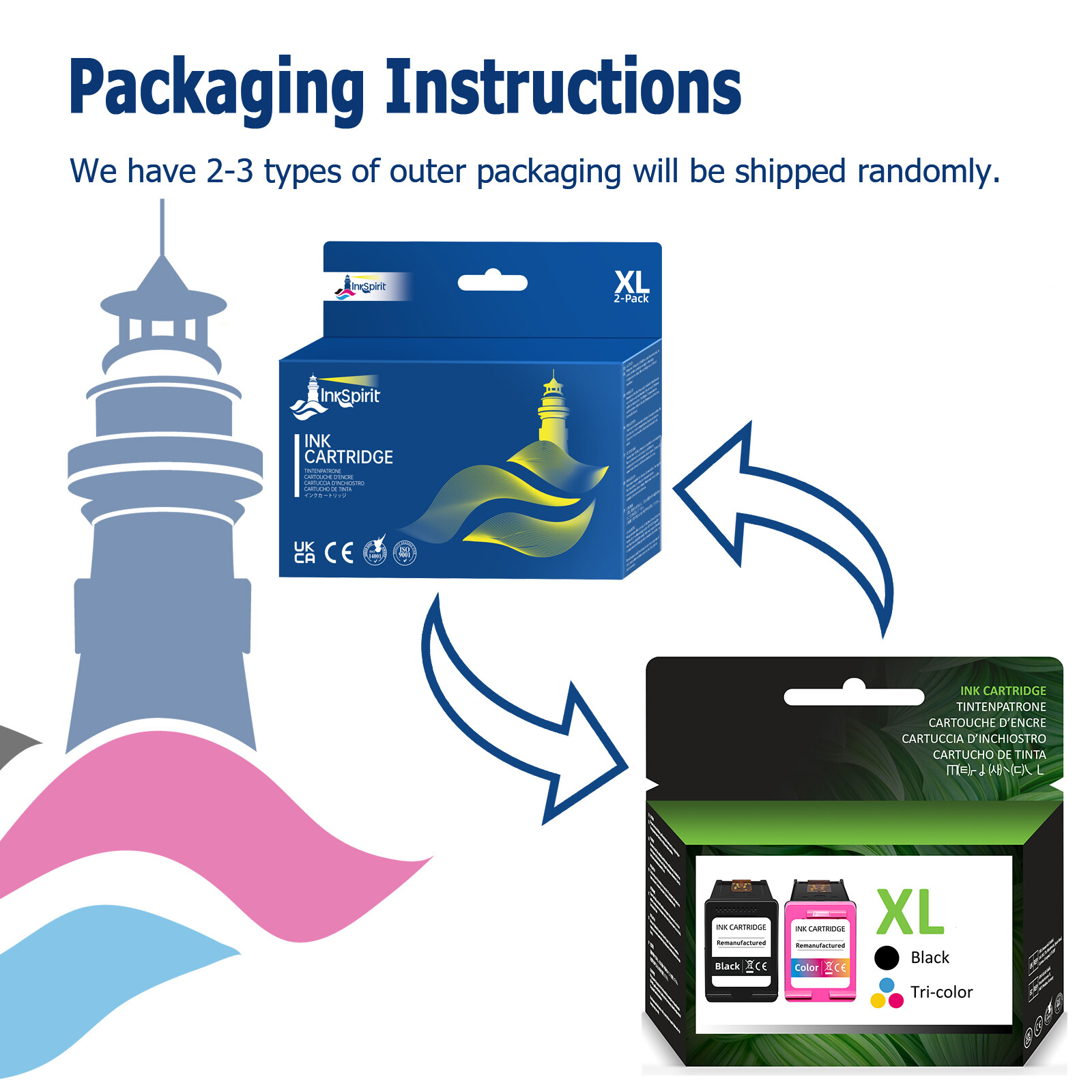 64-XL Black Color Ink Cartridge 64XL for HP Envy Photo 7155 7855 7858 ...