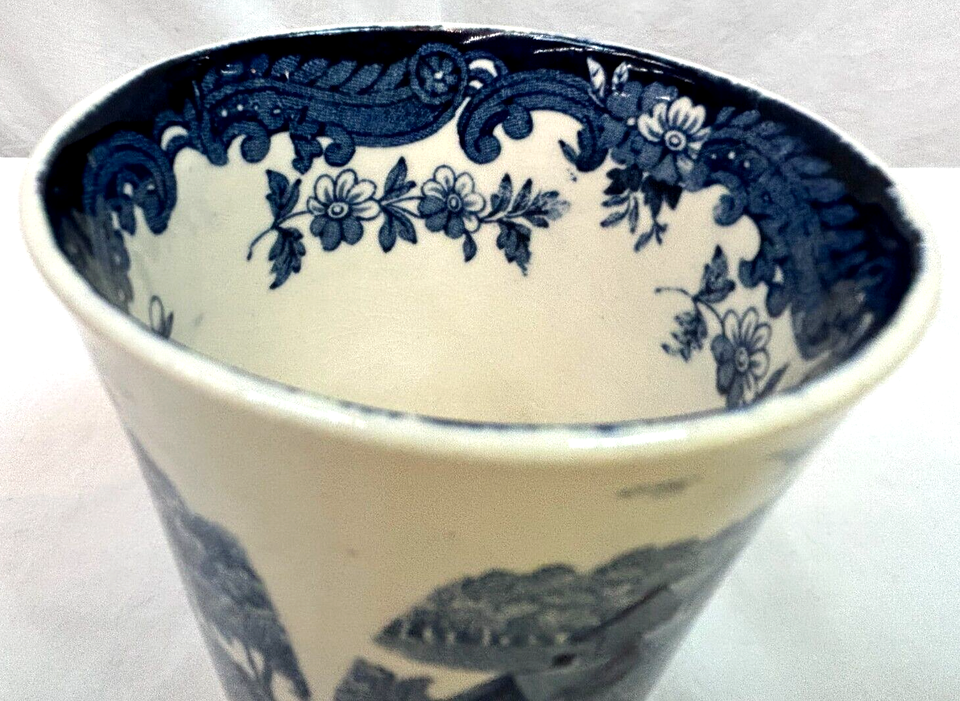 Rare ROYAL WORCESTER Palissy Pottery ~ 1790 Avon Scenes Beaker ~ Made ...