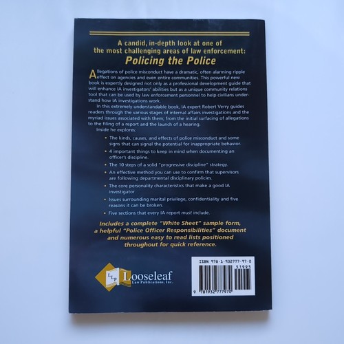 Mechanics of a Police Internal Affairs Investigation by Robert A. Verry ...
