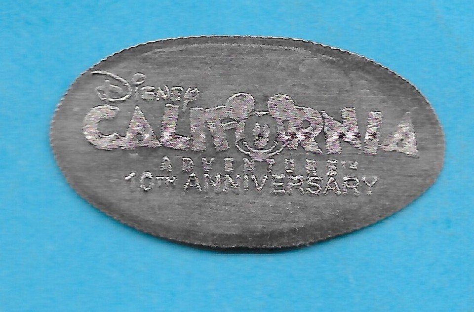 SUPERSTAR MINNIE & DAISY 2011 DCA 10th ANNIVERSARY PRESSED DIME NOT ...