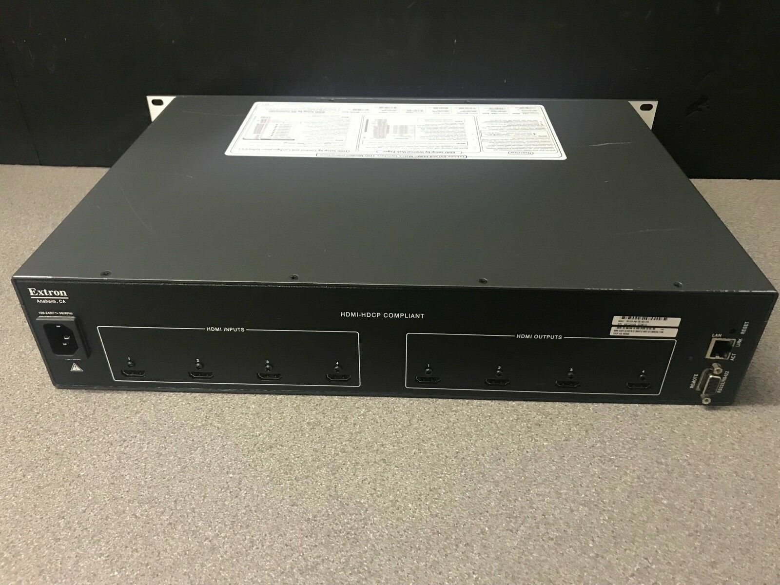 Extron DXP 44 HDMI 4X4 HDMI Video Matrix Switcher 60-880-01 | eBay