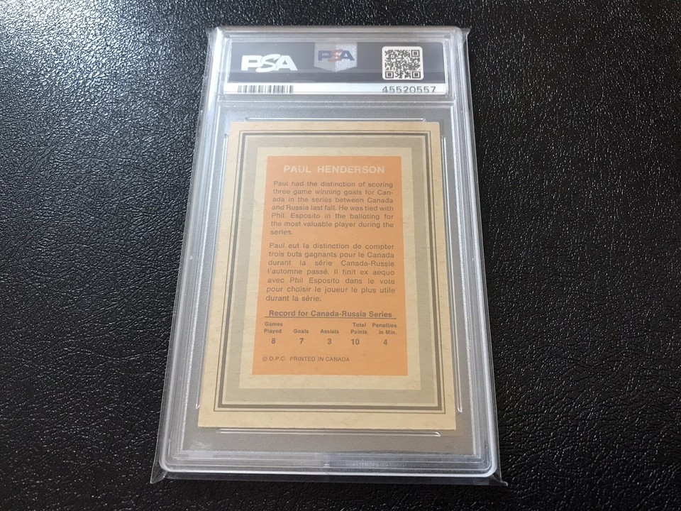 1972 O-Pee-Chee Paul Henderson Team Canada PSA 8 Only 2 Higher! | eBay