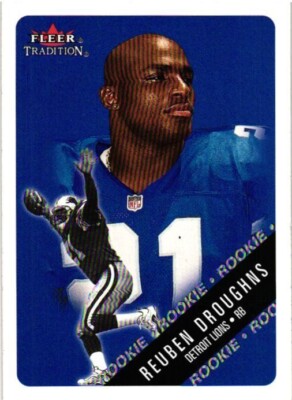 2000 FLEER TRADITION REUBEN DROUGHNS RC ROOKIE FOOTBALL CARD #314 | eBay