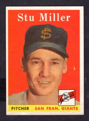 1958 TOPPS STU MILLER CARD NO:111 B NEAR MINT CONDITION | eBay