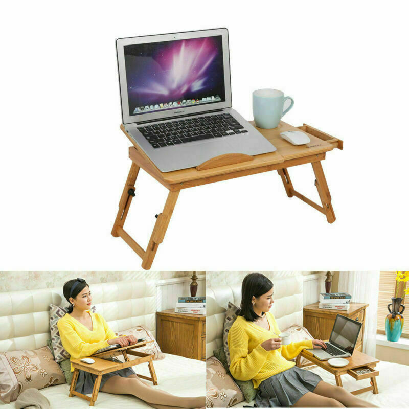 Bamboo Portable Folding Legs Laptop Notebook Table Bed Sofa PC Desk ...