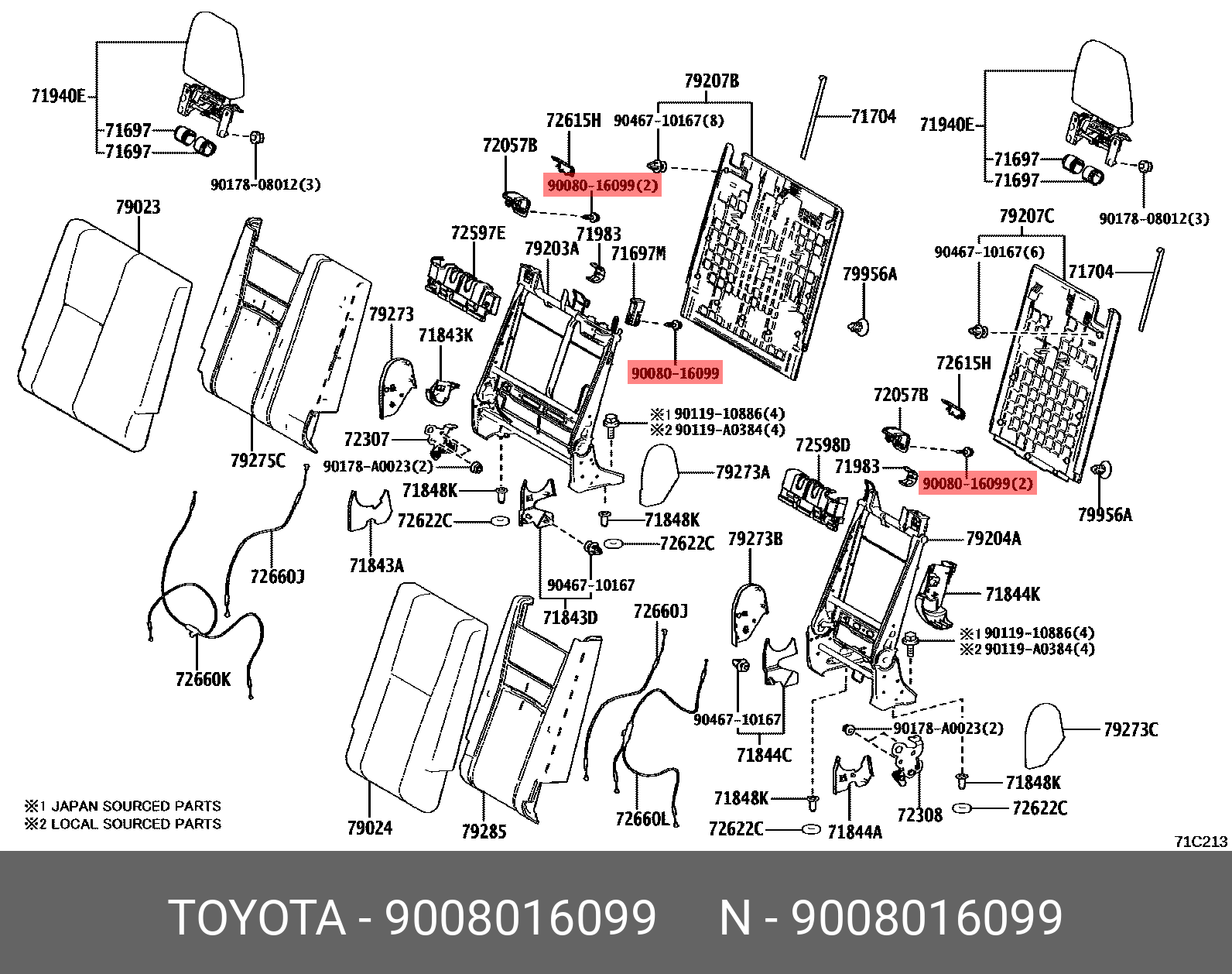 Genuine OE Screw Pan Tapping 9008016099 For Toyota 90080-16099 | eBay