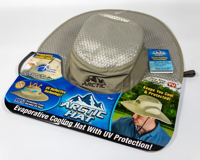 Arctic Hat Evaporative Cooling Liner UV Sun Protection, One Size Fits ...