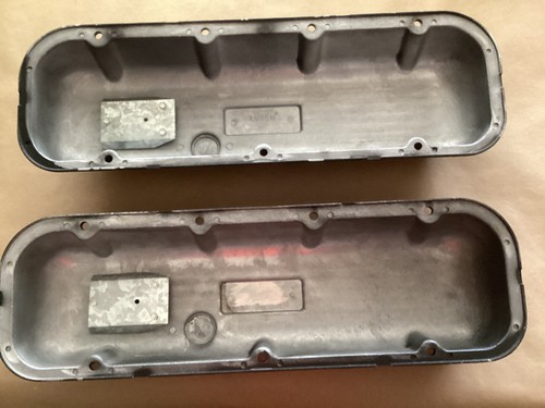65 -72 Chevy 427 Yenko Black Valve Covers Ansen Aluminum, New | eBay