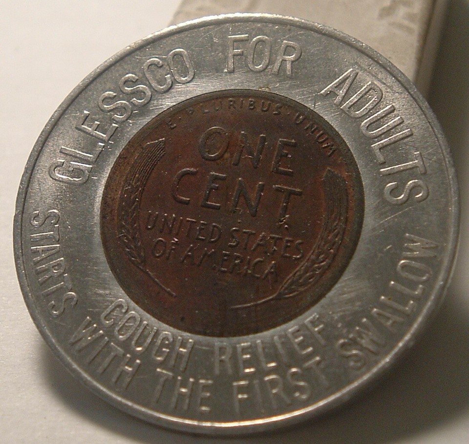 Encased Penny / Token Good Luck Dr Drakes Croup Cough Medicine 1950 | eBay