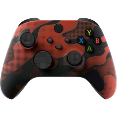 Xbox One Controller Custom Camo Custom Rose Red Black Camo Edition
