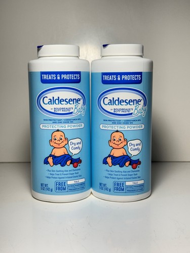 Caldesene Baby Powder Zinc Oxide Treat & Prevent Diaper Rash 5 oz 2 ...