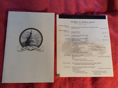 THE OFFICIAL 1995 REPUBLICAN INAUGURAL BOB DOLE NEWT GINGRICH ...