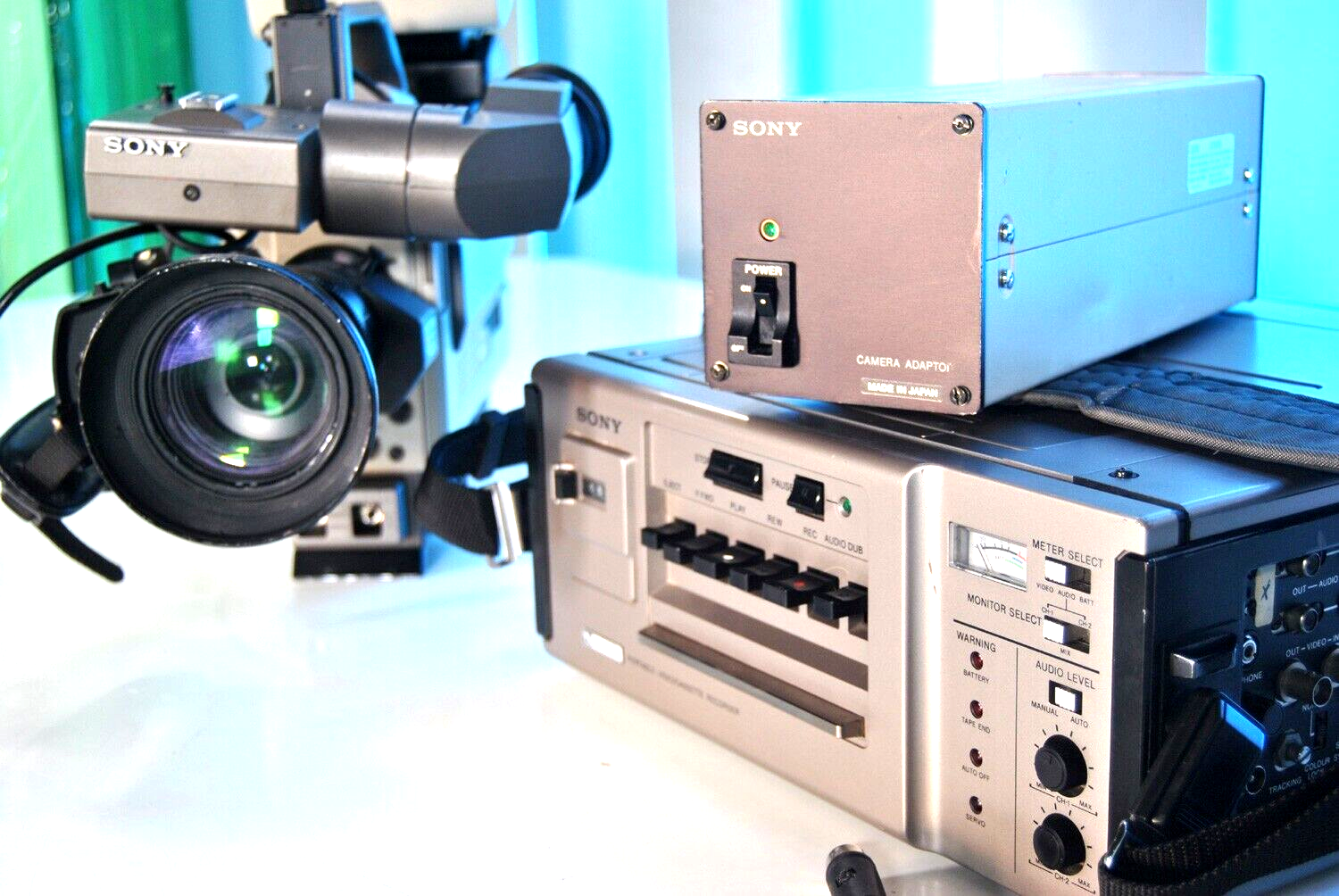 Working Broadcast Vintage VIDEO CAMERA SONY DXC-M3A + VO 4800PS Umatic ...