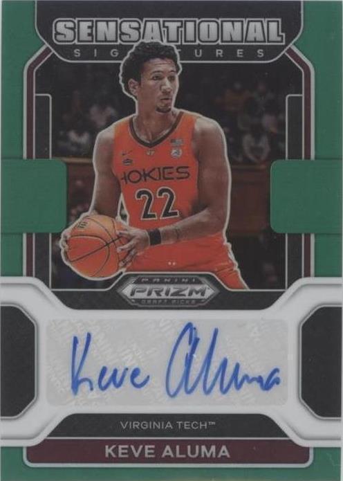 2022-23 Panini Prizm Draft Picks - Sensational Signatures Keve Aluma # ...
