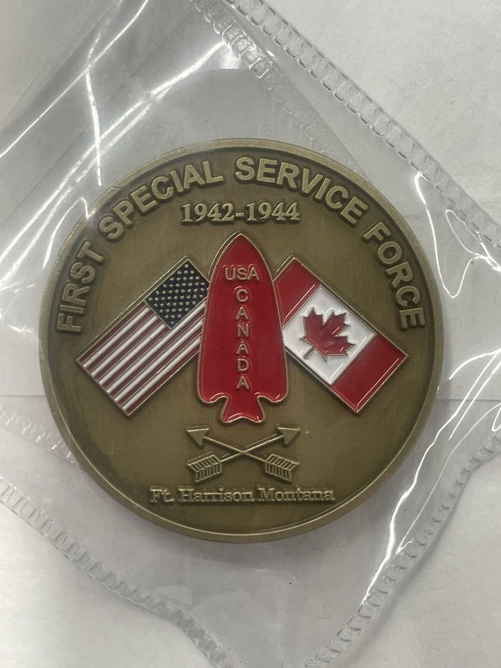Canadian US 1st Special Service Force 1st SSF Challenge Coin | eBay