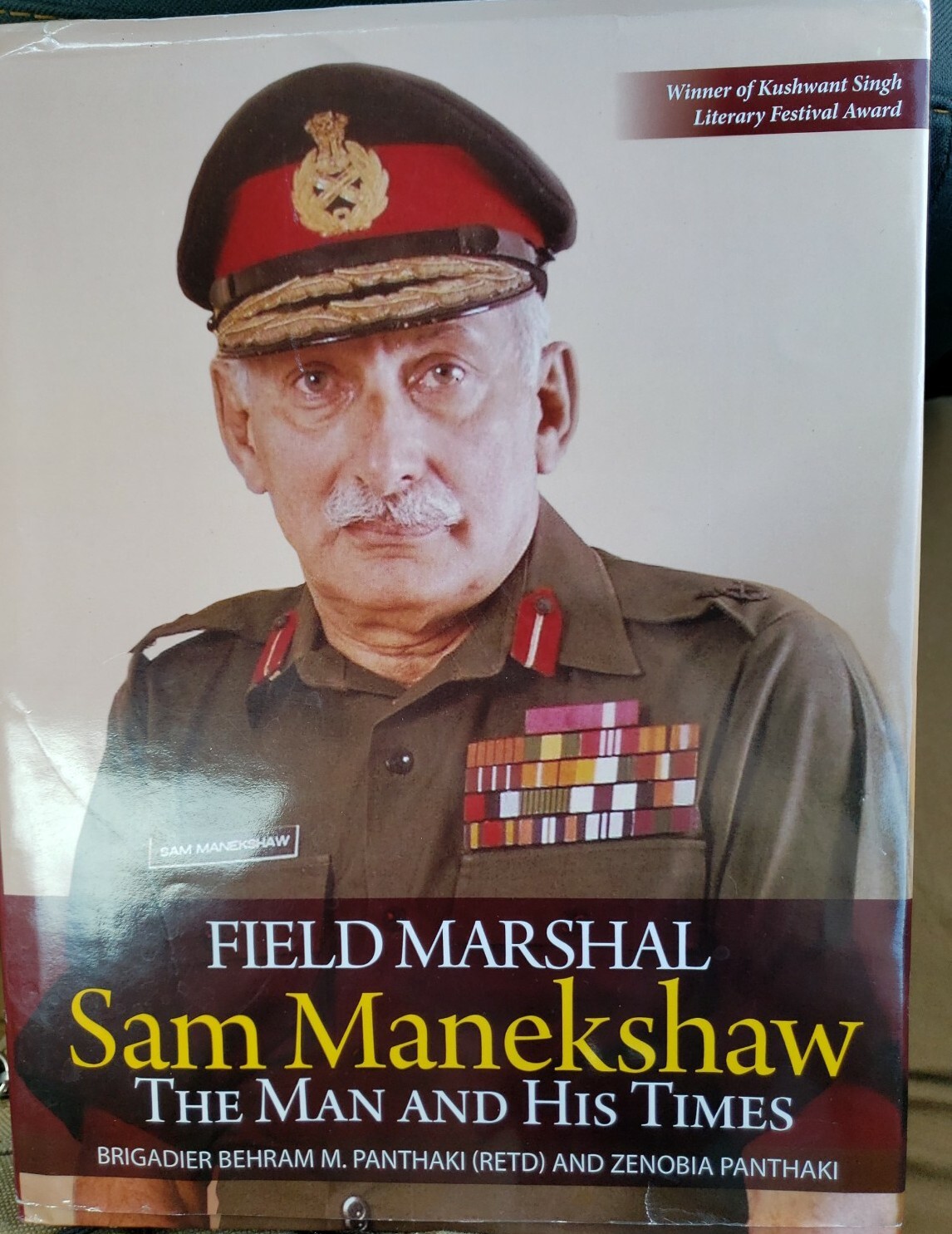 Field Marshal Sam Manekshaw "the man and his times" book good condition ...