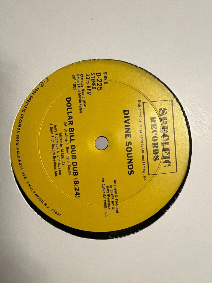 Divine Sounds What People Do For Money 12" 1984 SPECIFIC RECORDS D-225 ...