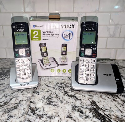 VTech CS6719-2 DECT 6.0 2-Handset Cordless Phone System with Bluetooth ...