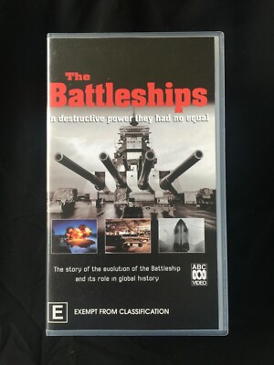 THE BATTLESHIPS (IN DESTRUCTIVE POWER THEY HAD NO EQUAL) VHS SET NN ...