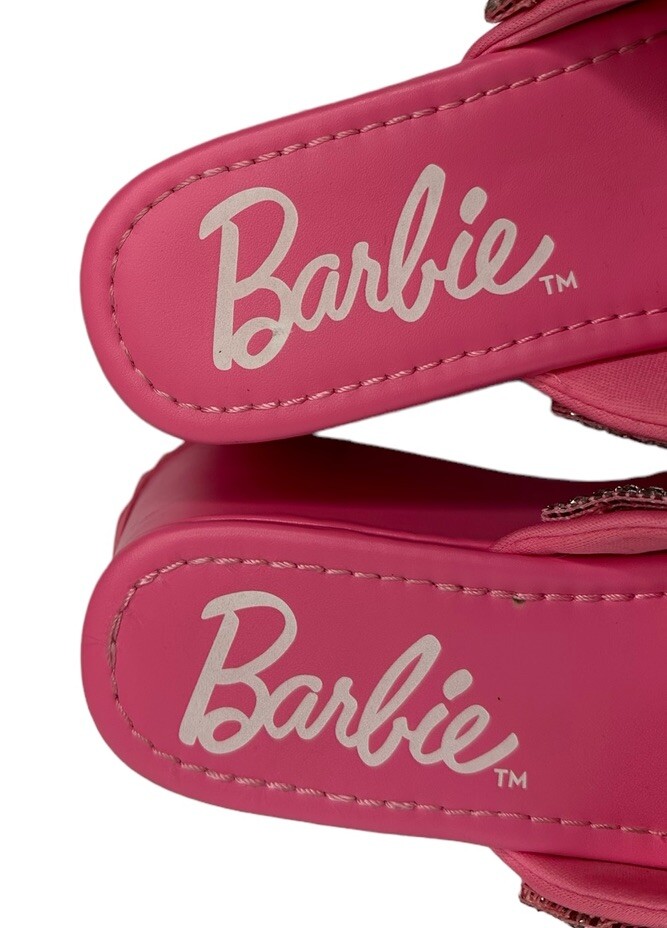 Forever 21 Barbie Rhinestones Wedge Platform Sandals PINK Womens Size 8 ...