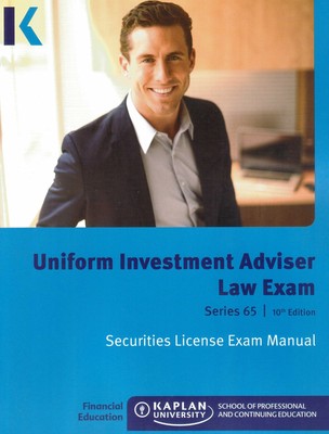 Kaplan Series 65 Uniform Investment Adviser Law Exam Securities License ...