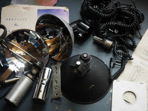 GRAFLEX Flash accessories lens board flash bracket cables job lot GOOD ...