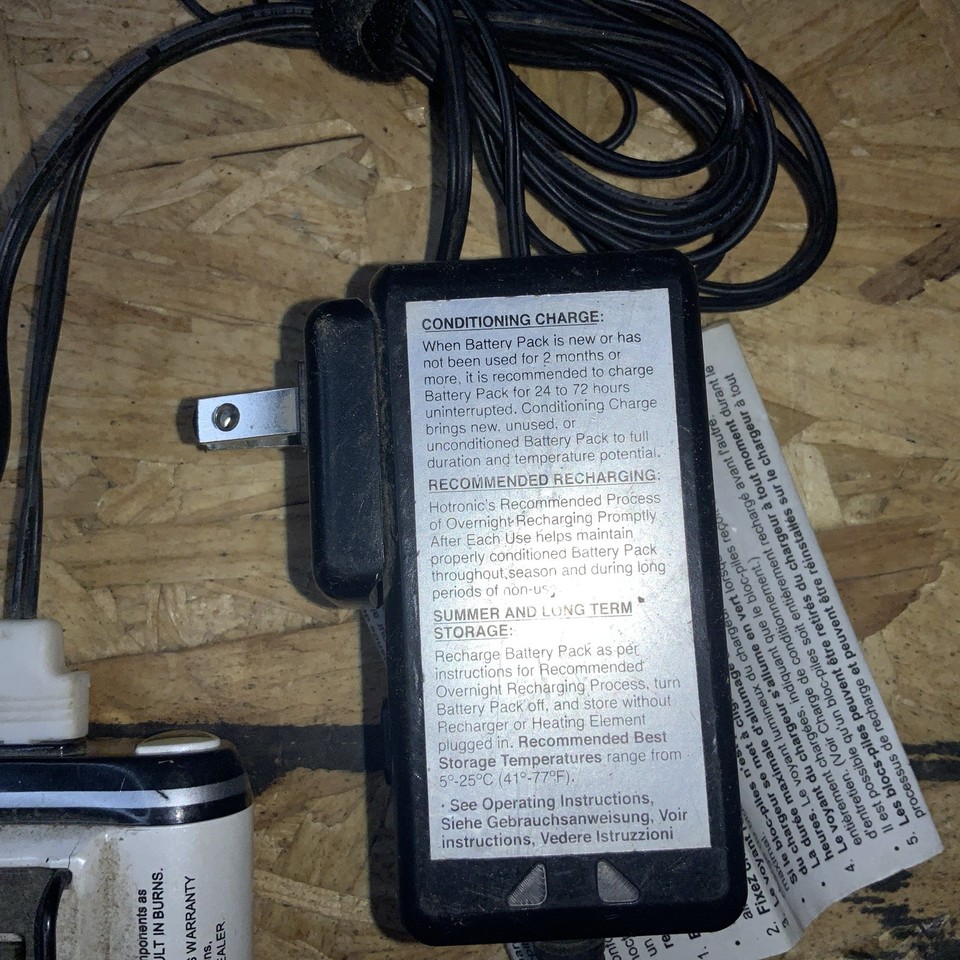 HOTRONIC BOOT HEATER S4 POWER PLUS TWO BATTERIES AND CHARGER | eBay