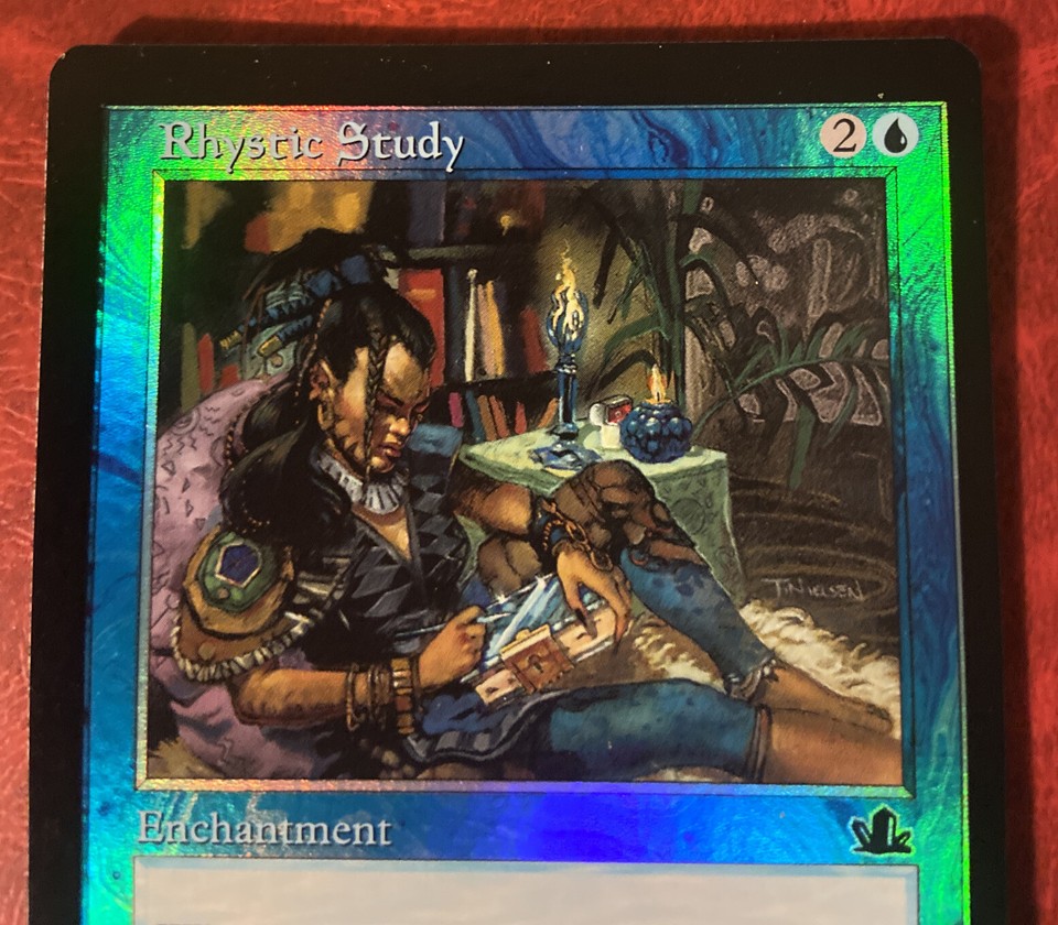 MTG Magic The Gathering RHYSTIC STUDY Foil PROPHECY GORGEOUS! UNPLAYED ...