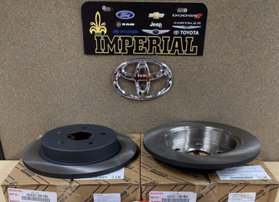 2018-2023 TOYOTA CAMRY XSE & XLE OEM NEW REAR BRAKE ROTORS 4243106180 x ...