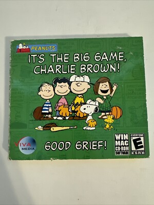 It's The Big Game Charlie Brown GOOD GRIEF Peanuts Pc Game | eBay