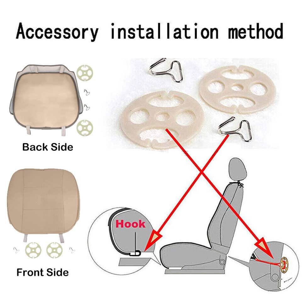 Front Driver Seat Cover Pads PU Leather for Infiniti FX35 FX45 M35 G35 ...