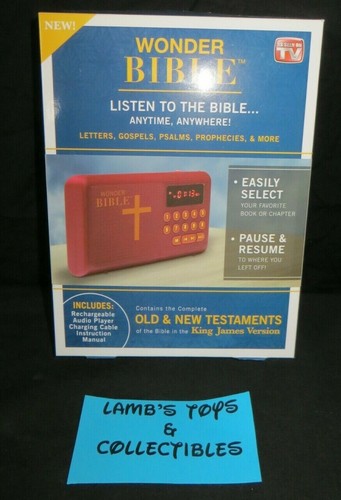 Wonder Bible As Seen on TV Rechargeable Audio Player King James Version ...