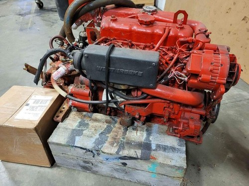 Westerbeke 38B FOUR 37 HP Marine Diesel Engine with Transmission / Gear ...