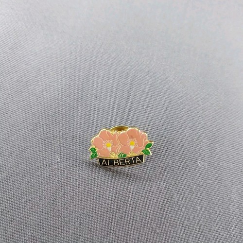 Alberta Canada Wild Rose Flowers Jacket Hat Lapel Pin | eBay
