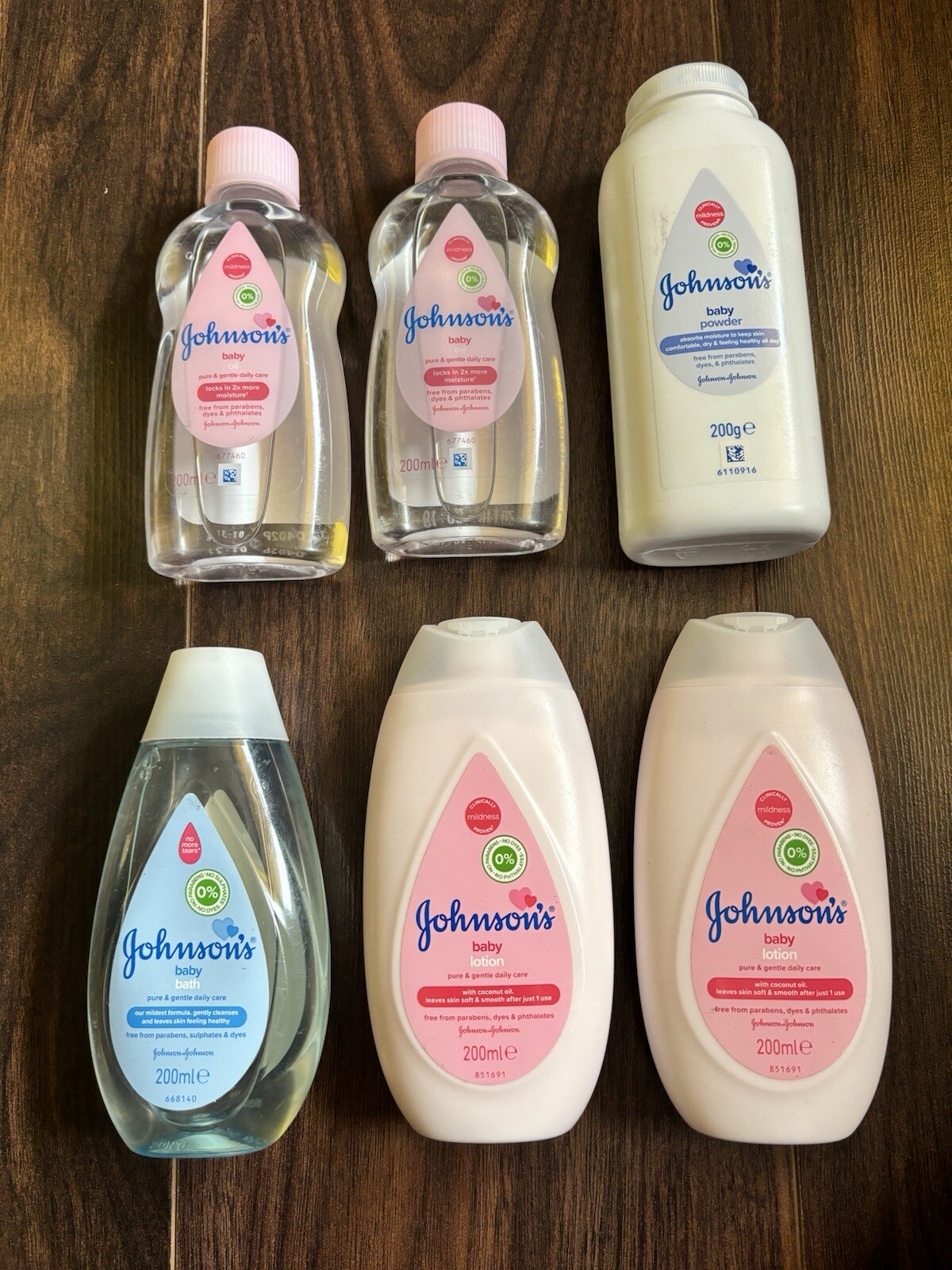 Johnson's Baby Bundle x 6- Bath - Talc - Lotion - Oil | eBay