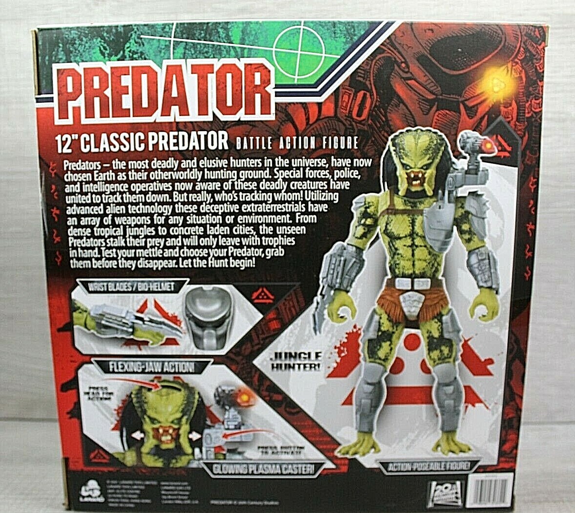 PREDATOR Collection12" Poseable Figure W/Open Action Jaw Lanard Toys ...