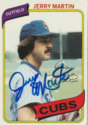JERRY MARTIN CHICAGO CUBS SIGNED 1980 TOPPS CARD #493 | eBay