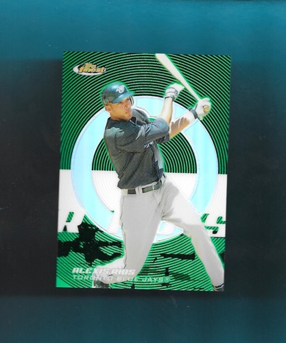 05 Topps Finest GREEN REFRACTOR Card # 1 ALEXIS RIOS TORONTO BLUE JAYS ...