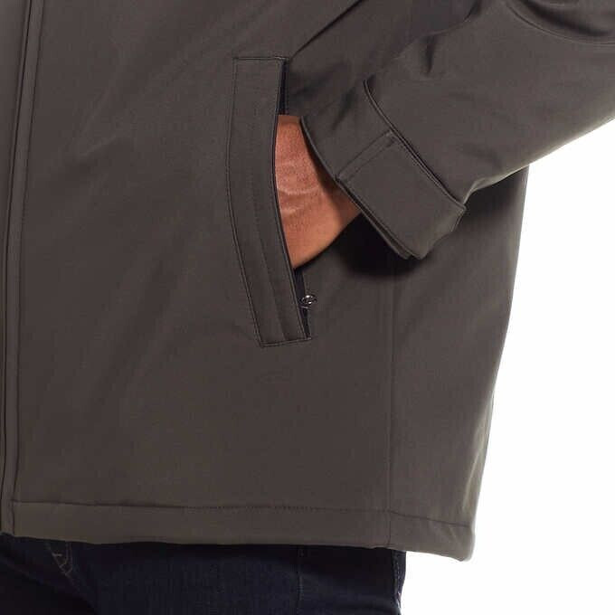 Weatherproof Men's Ultra Tech Men's Jacket Removable Hood, Olive Brown ...