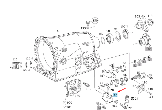 MERCEDES 722.6 Gear Selector Detent Plate A1402700657 for sale online ...