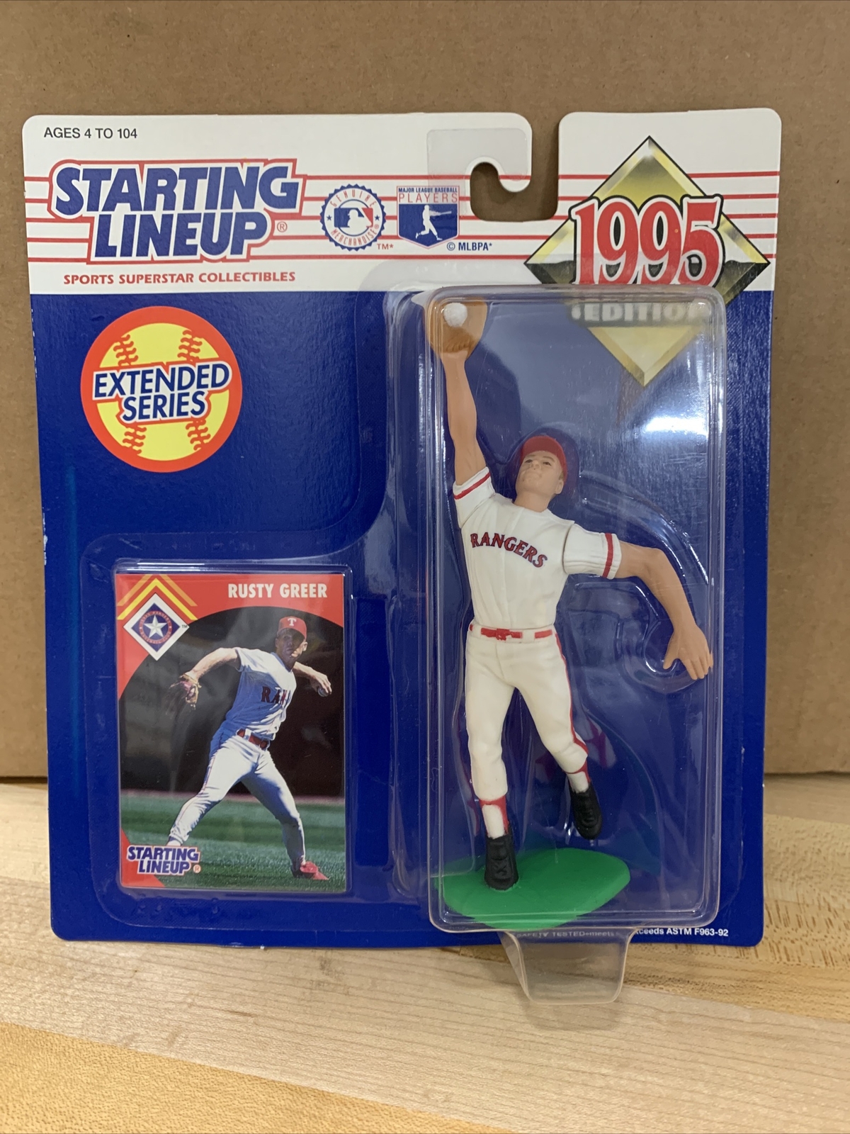 1995 KENNER STARTING LINEUP EXTENDED SERIES RUSTY GREER RANGERS ...