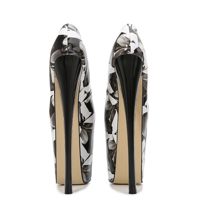 Glamous Colorful 22 cm Super High Pumps Drag Queen Heels Platform Trans ...