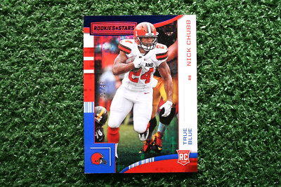 Nick Chubb 2018 Panini Rookies & Stars #113 True Blue /49 Rookie RC | eBay