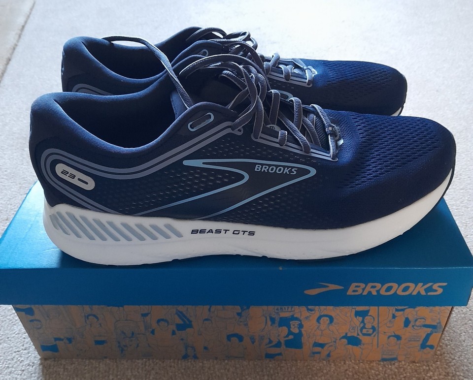 Men's Brooks Beast GTS 23 Blue Running Walking Trainers Sneakers Size ...